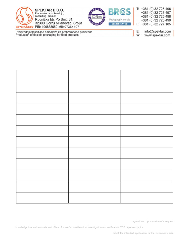 TDS F-Type LID HB-S PET, 1-2021 | PDF | Materials | Applied And ...