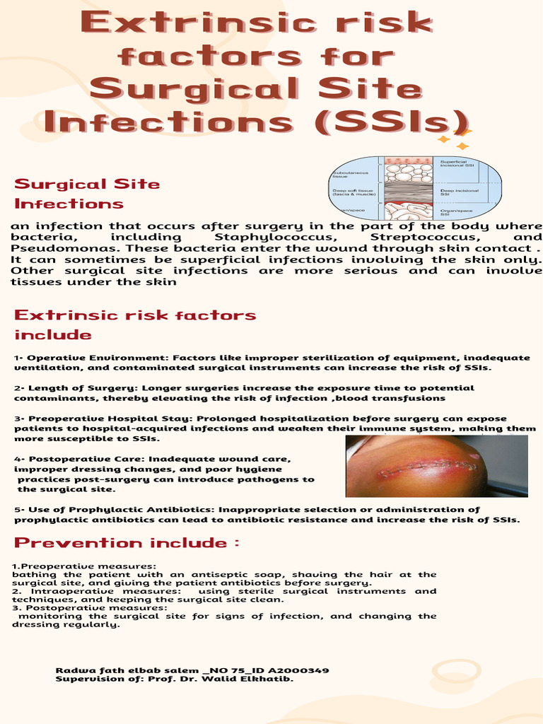 Surgical Site Infection Risks | PDF