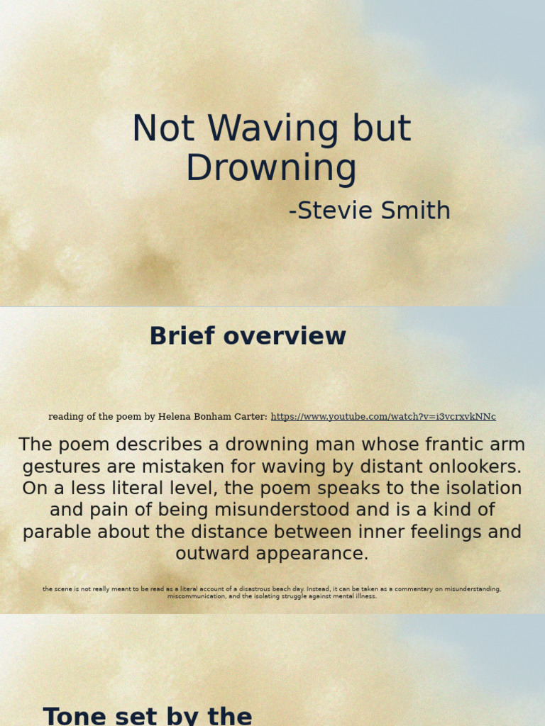 G8 - Not Waving But Drowning | PDF | Poetry | Thought