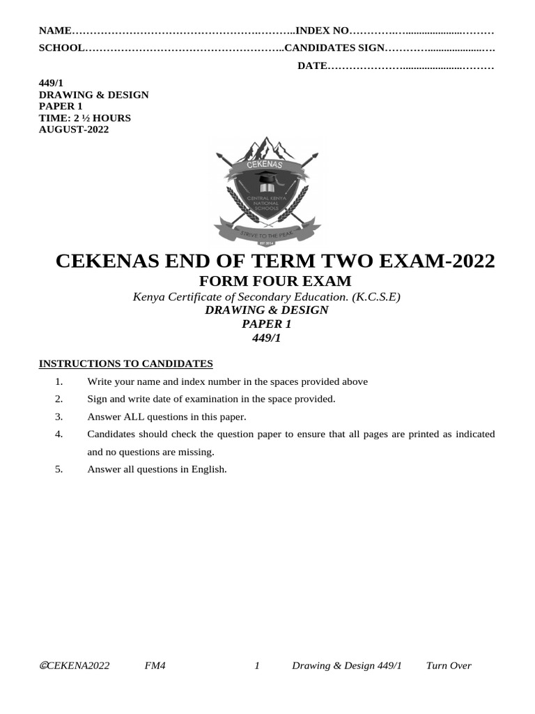 Drawing - Design pp1 Form 4 | PDF