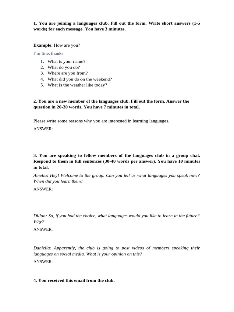 Languages Club Participation Guide | PDF