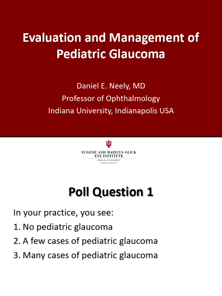 Pediatric-Glaucoma :) | PDF | Glaucoma | Cornea