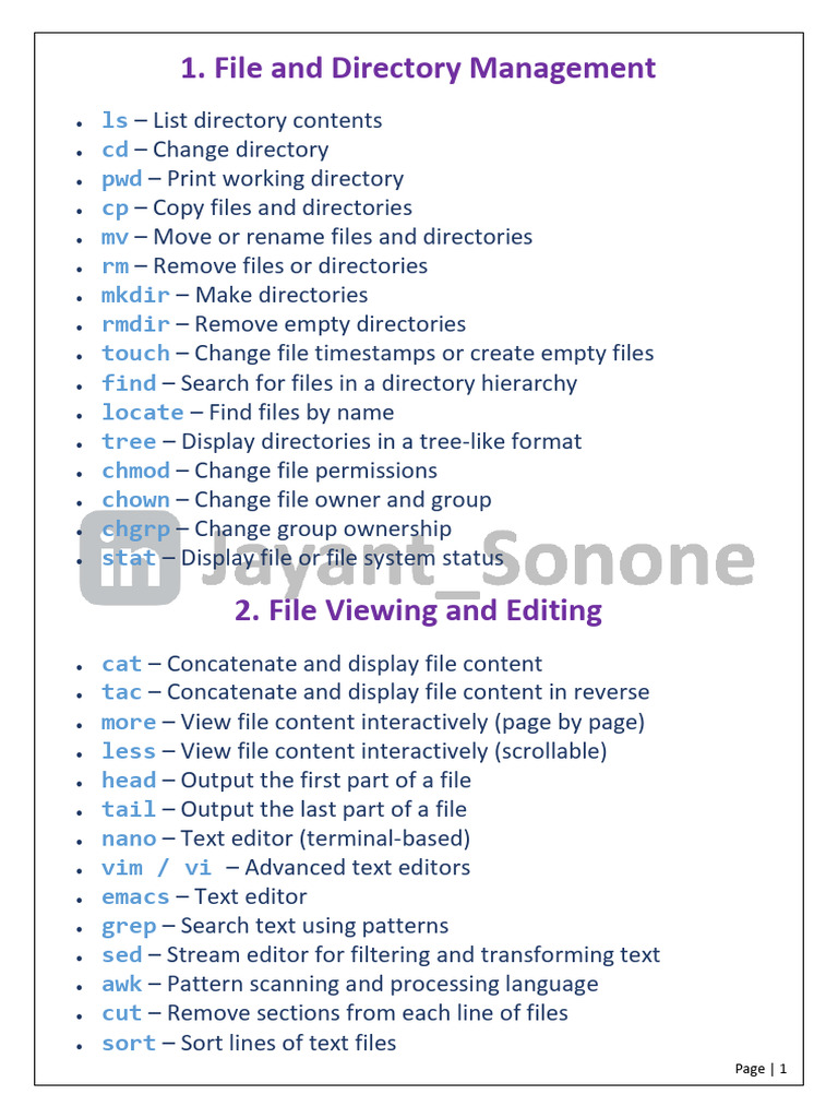 Linux Commands-2 | PDF | Computer Architecture | Operating System ... Linux Commands-2 | PDF | Computer Architecture | Operating System ...