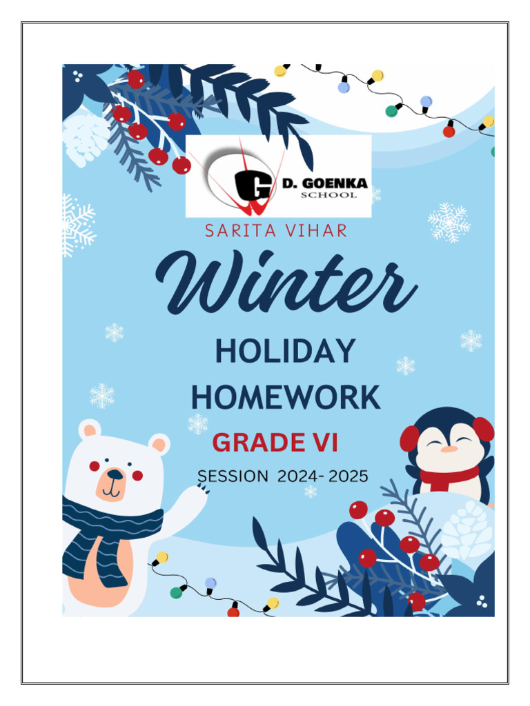Grade Vi - Winter Homework | PDF | Compass | Magnet