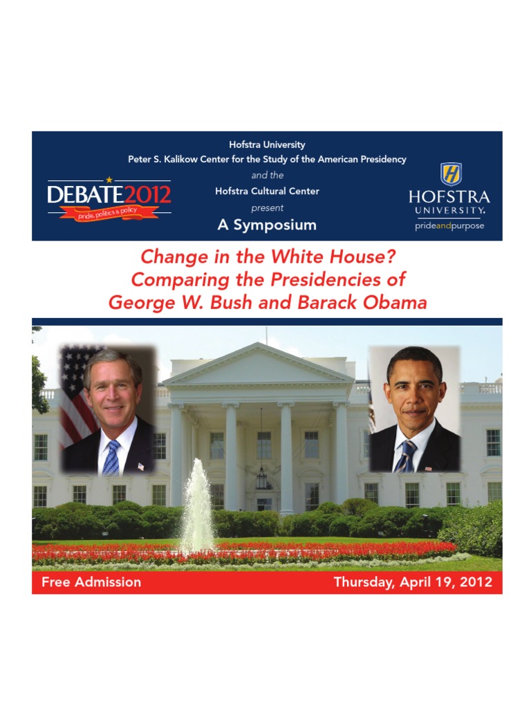 Change in The White House? Comparing The Presidencies of George W. Bush ...