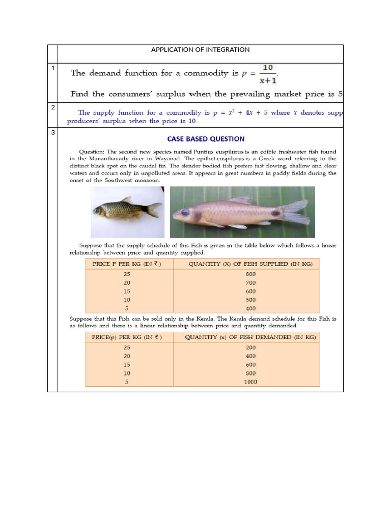 Application of Integration | PDF