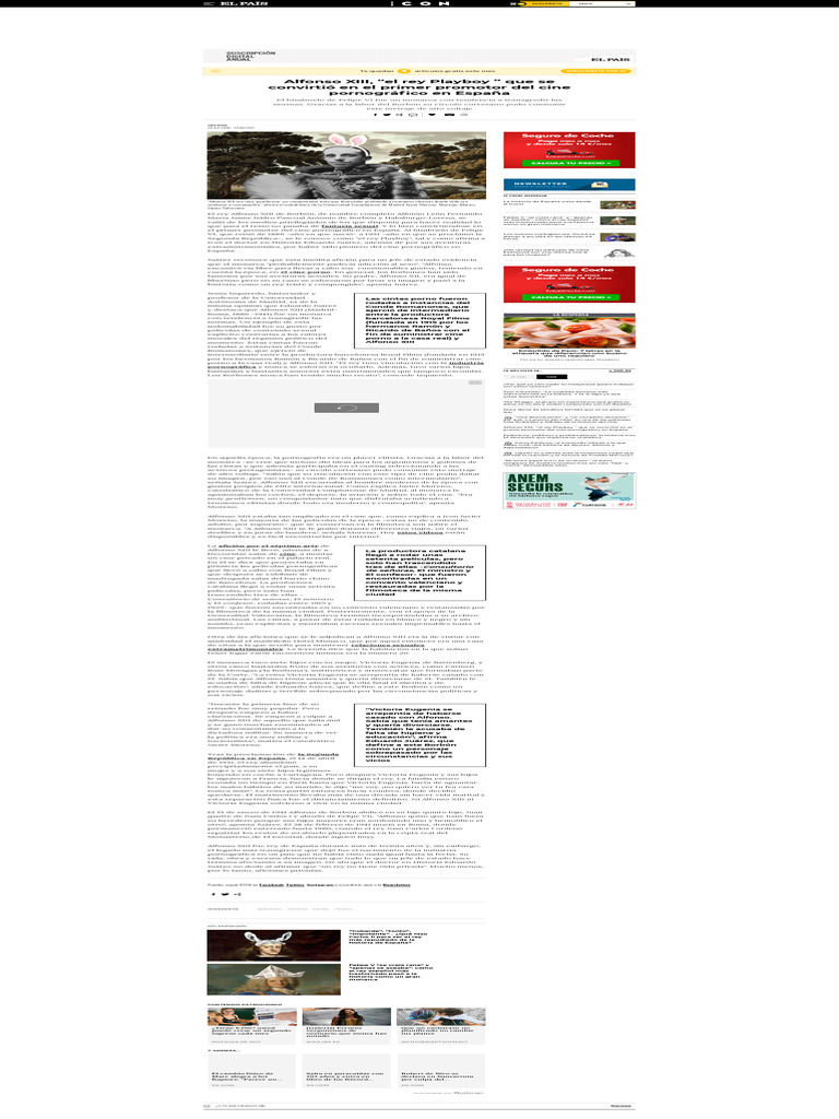 Alfonso XIII, “el rey Playboy ” que se convirtió en el primer promotor del cine pornográfico en ...