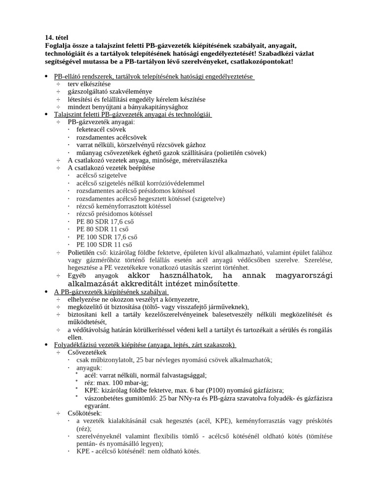14. tétel_G.Gy. | PDF