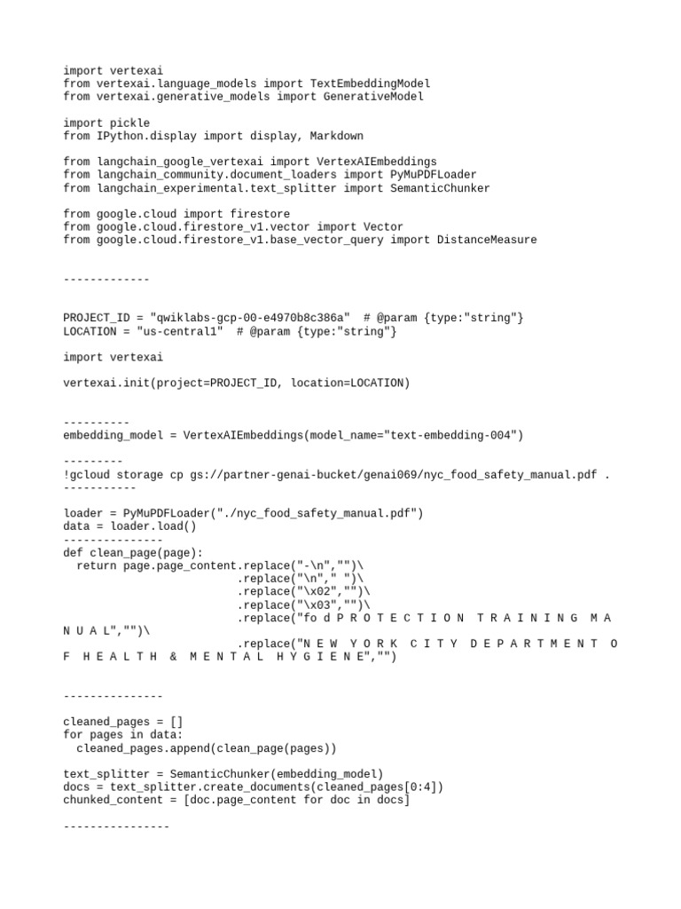 Cymbal Ingest To Vector Database All Steps | PDF | Json | Information Retrieval