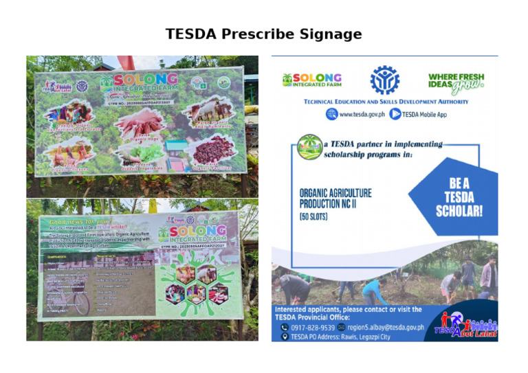 TESDA Prescribe Signage | PDF