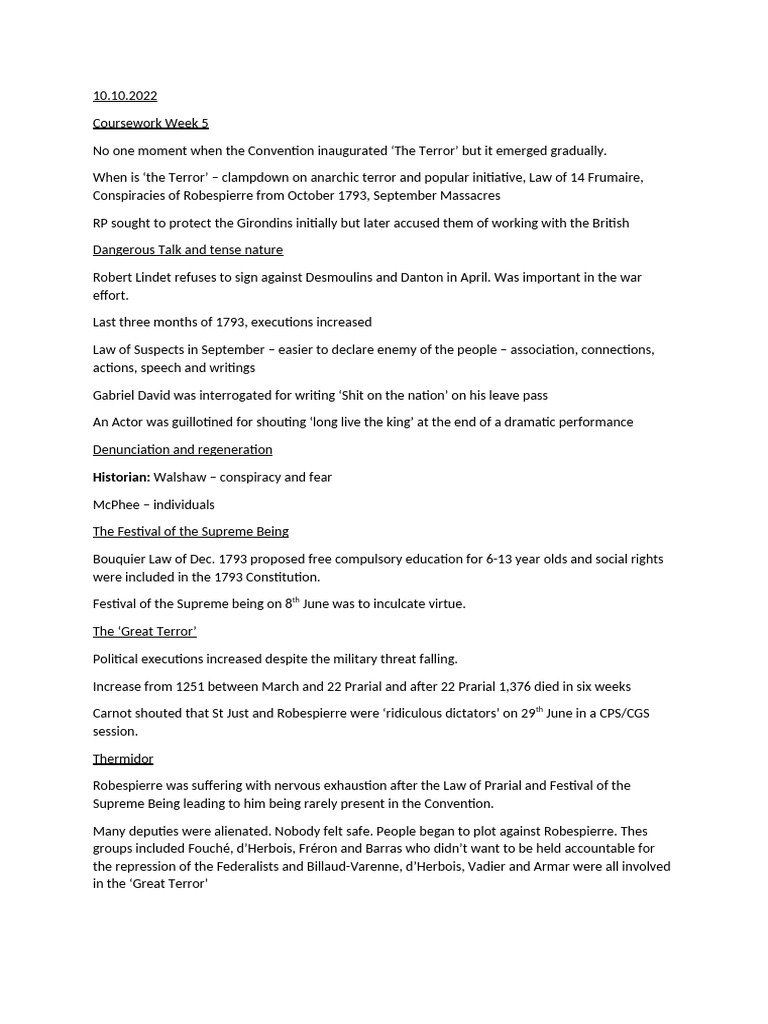 Historian | PDF | Maximilien Robespierre | Reign Of Terror