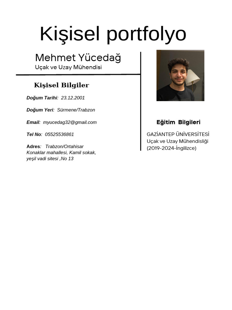 Portfolyo Ve Önyazı | PDF