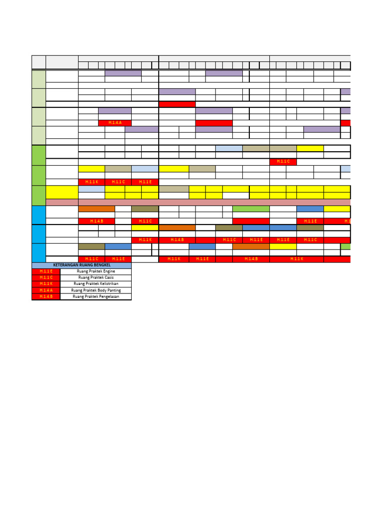 Jadwal Class Mobile Tsm Ok | PDF