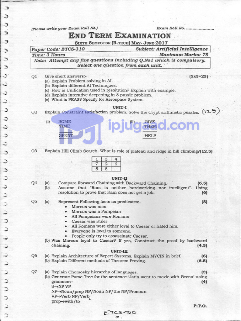 AI End Term Paper | PDF