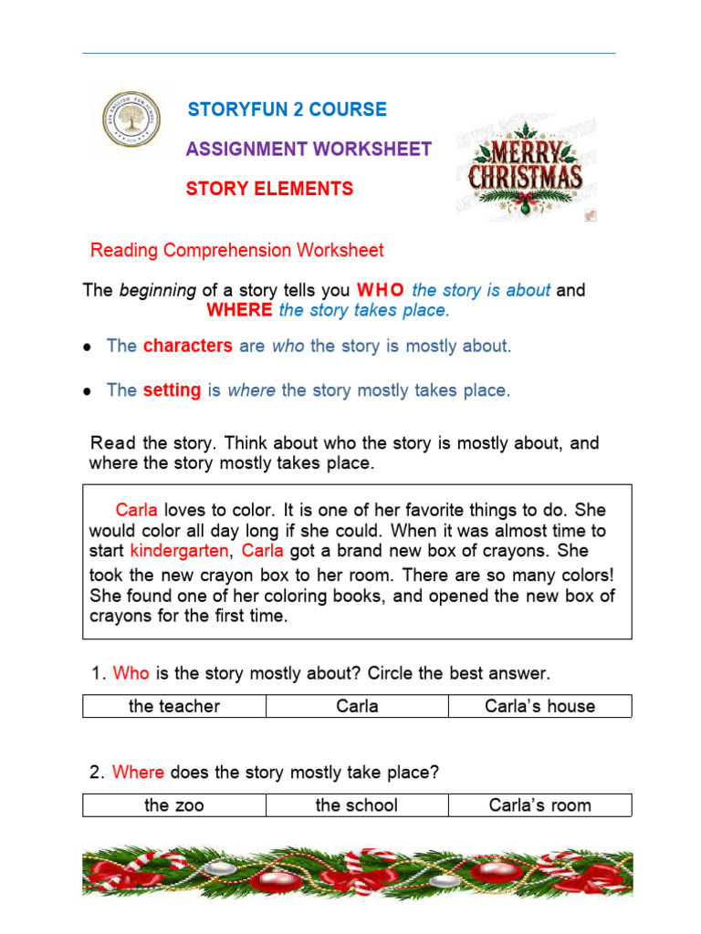 Storyfun 2 Story Elements - Unit 8 | PDF