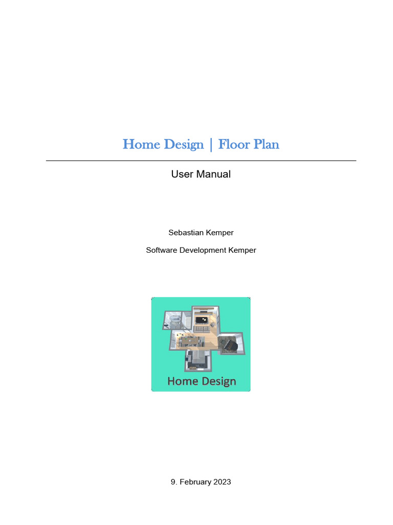 UserManual_HomeDesign | PDF | Computer File | Menu (Computing)