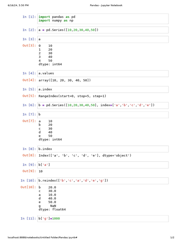 Pandas - Jupyter Notebook | PDF Pandas - Jupyter Notebook | PDF