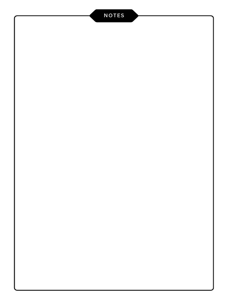 Minimalist Black and White Blank Paper Document | PDF