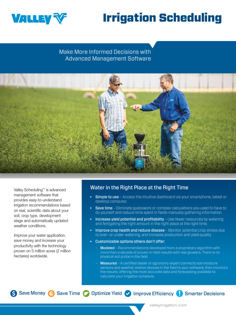 Gl1033 0420 Irrigation Scheduling One Sheeter Lowres | PDF | Irrigation ...