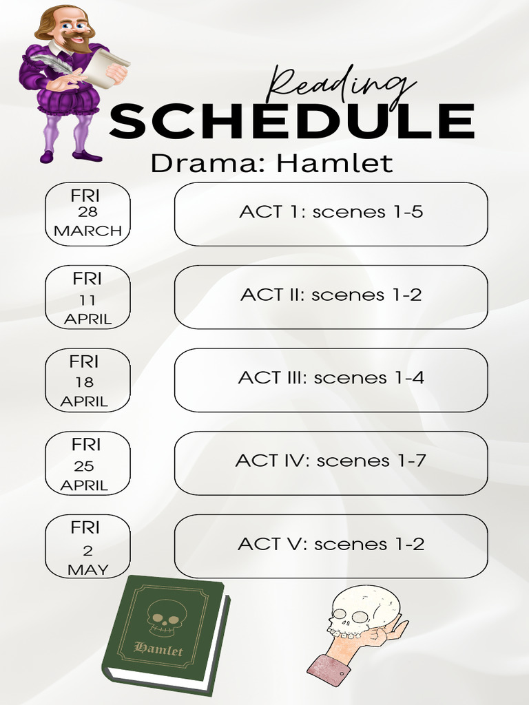 Hamlet Reading Schedule | PDF