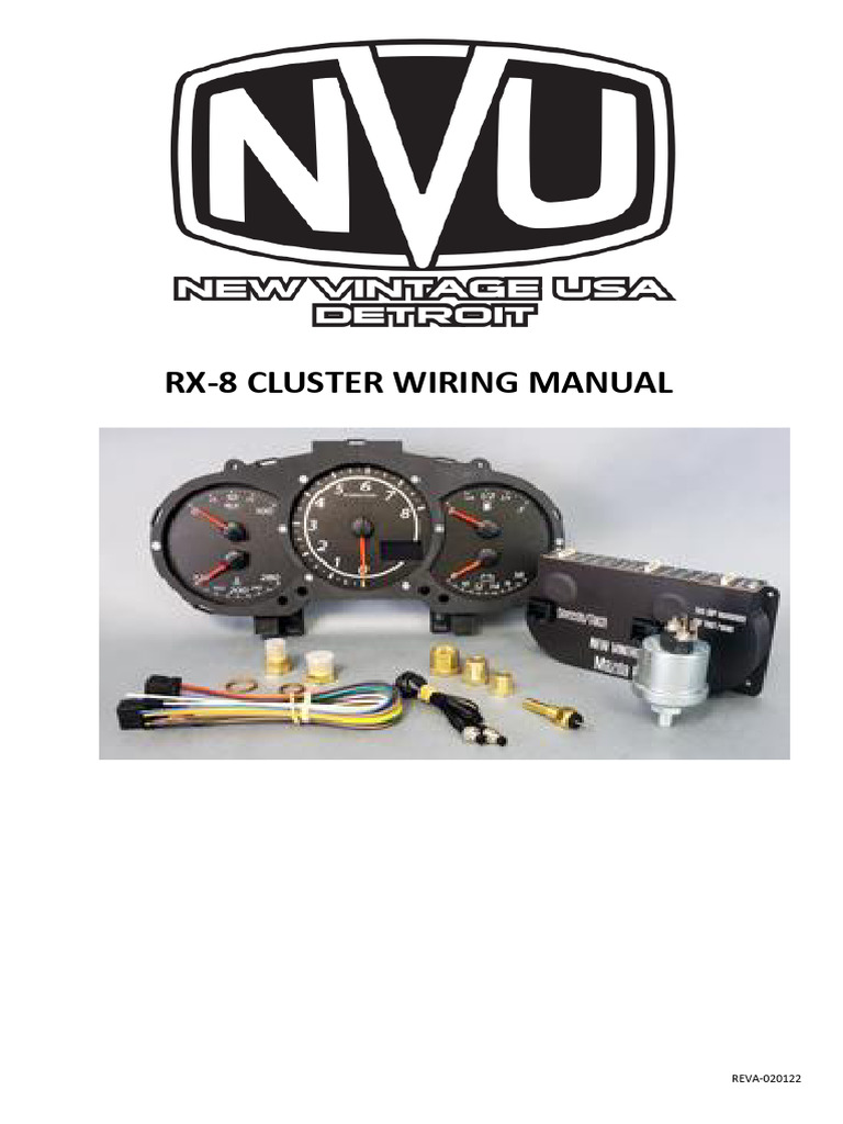 RX-8 Cluster Wiring Guide | PDF | Electrical Engineering | Manufactured ...