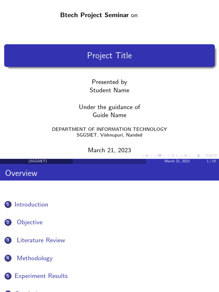 Btech_PPt_format | PDF