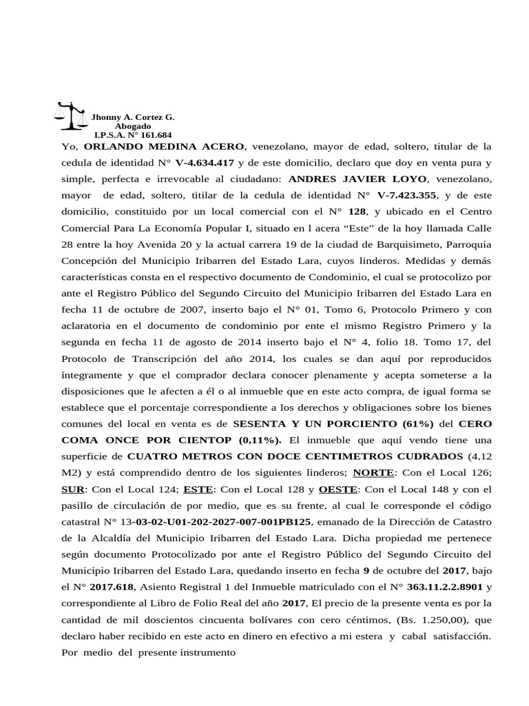 Venta C.C. Beco | PDF