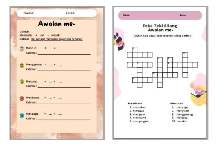 Cetak LKPD Imbuhan Me - 2 | PDF