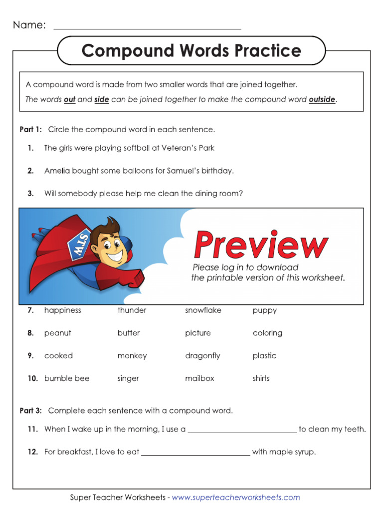 Compound Words B | PDF