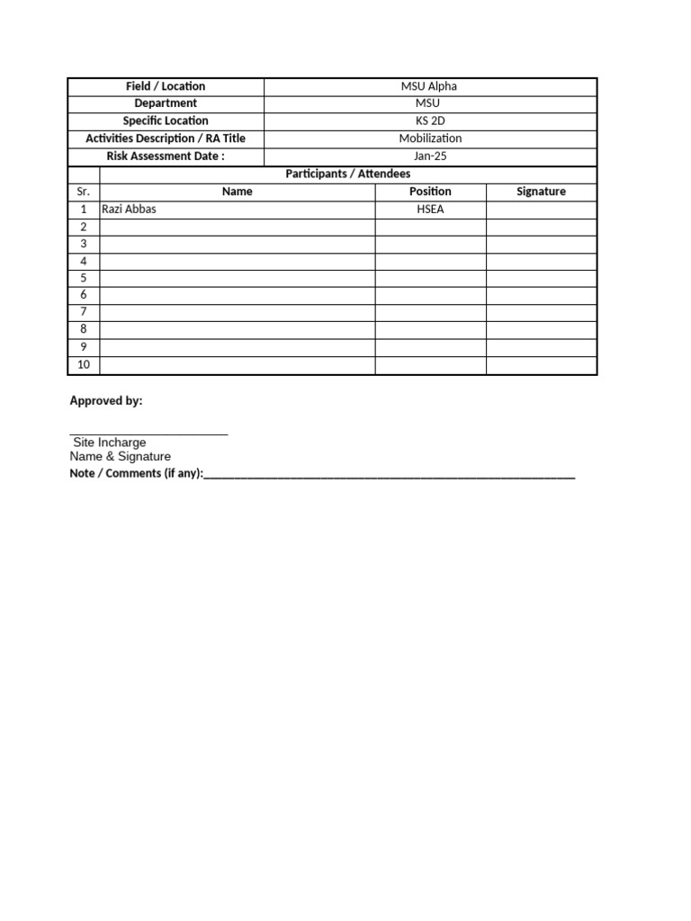 MSU Alpha Dept 00 Ro Maintainance | PDF | Safety | Occupational Safety ...