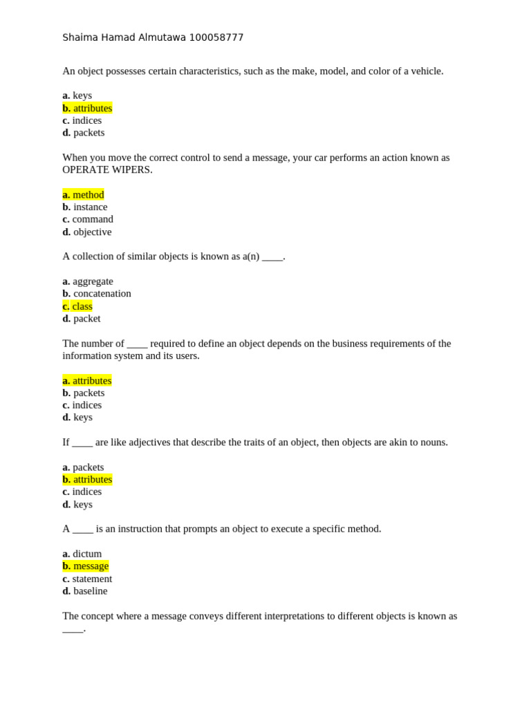 Chapter 6 Part 1 Assignment | PDF