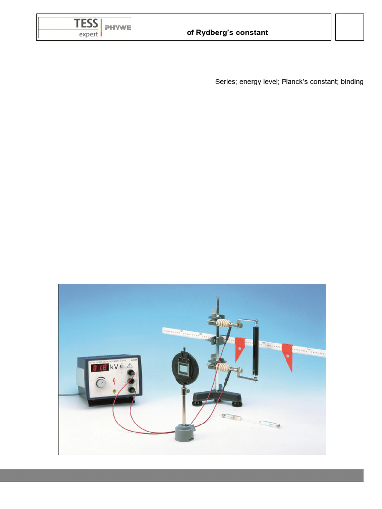 Rydberg Const | PDF | Molecular Physics | Theoretical Physics