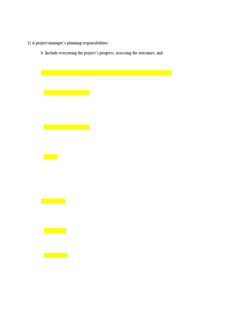 Chapter 3 Part 1 Assignment | PDF | Project Management