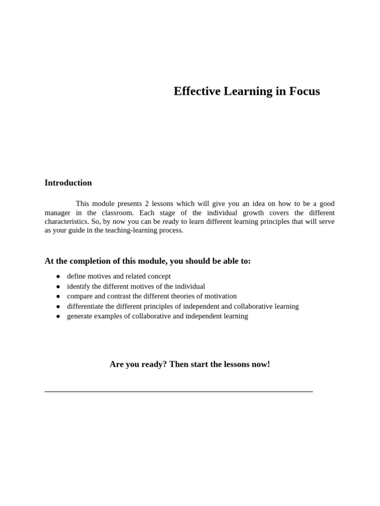 Princess Kaye Boiles - Module 4-L1 | PDF | Learning | Teachers