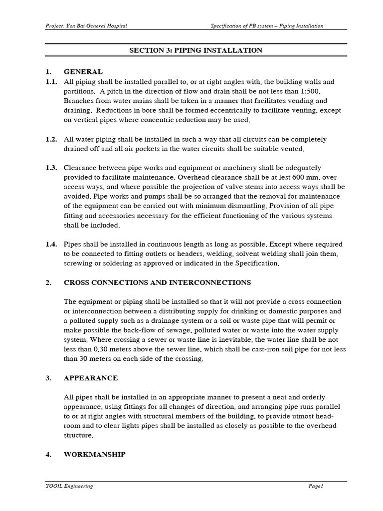 PB03 Piping Installation | PDF | Pipe (Fluid Conveyance) | Welding