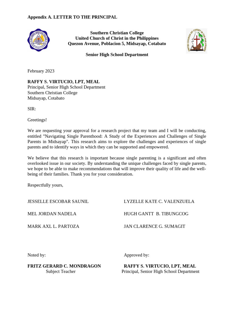 PR1 - Letter Format (Updated) | PDF