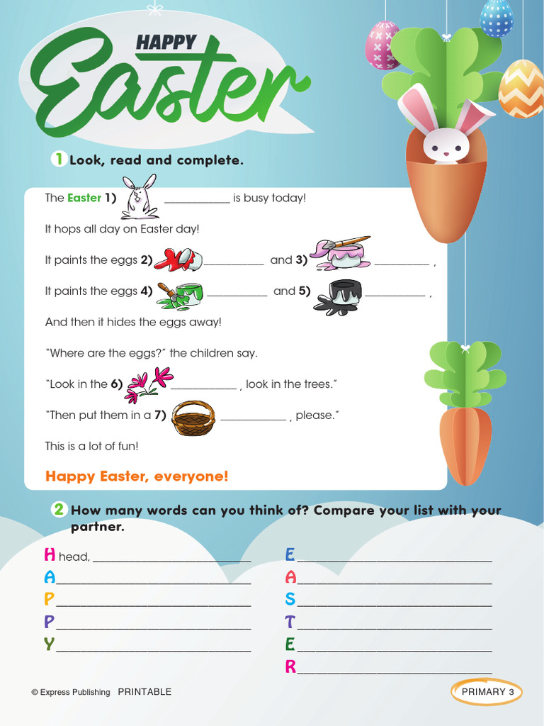 HAPPY EASTER Exercises | PDF