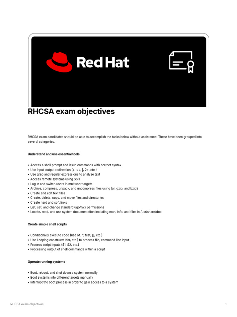 rhcsa | PDF | Booting | File System