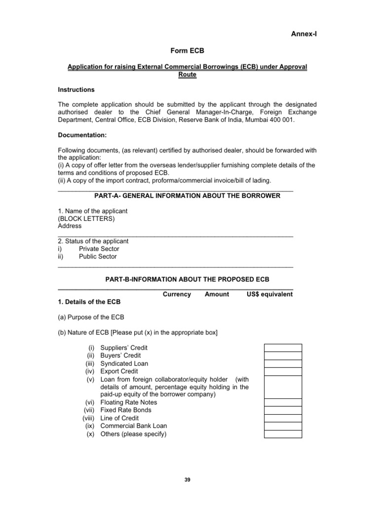 Form ECB | PDF | Loans | European Central Bank