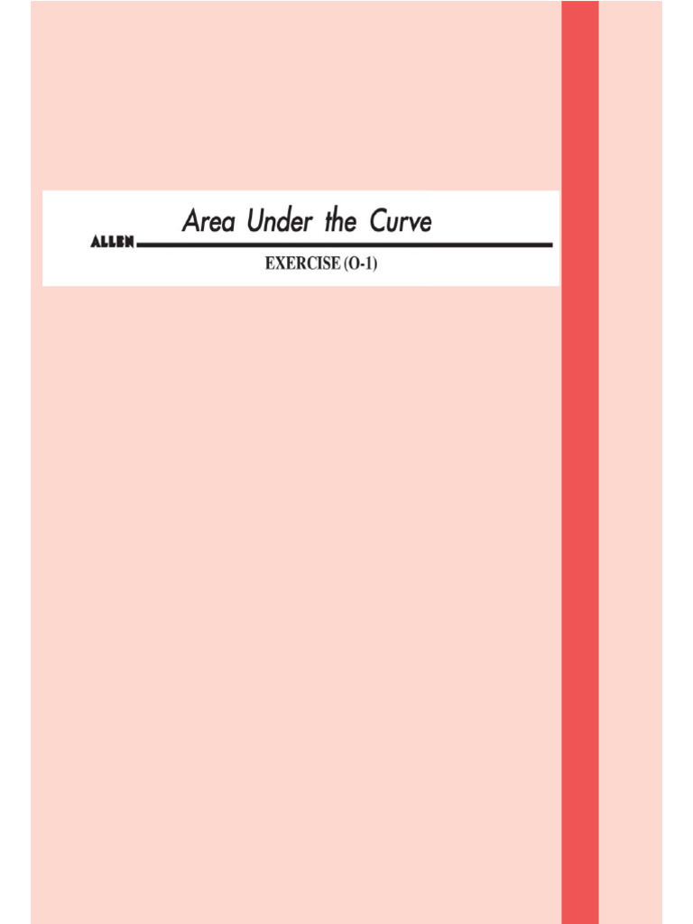 Area Under Curve Solutions | PDF | Analytic Geometry