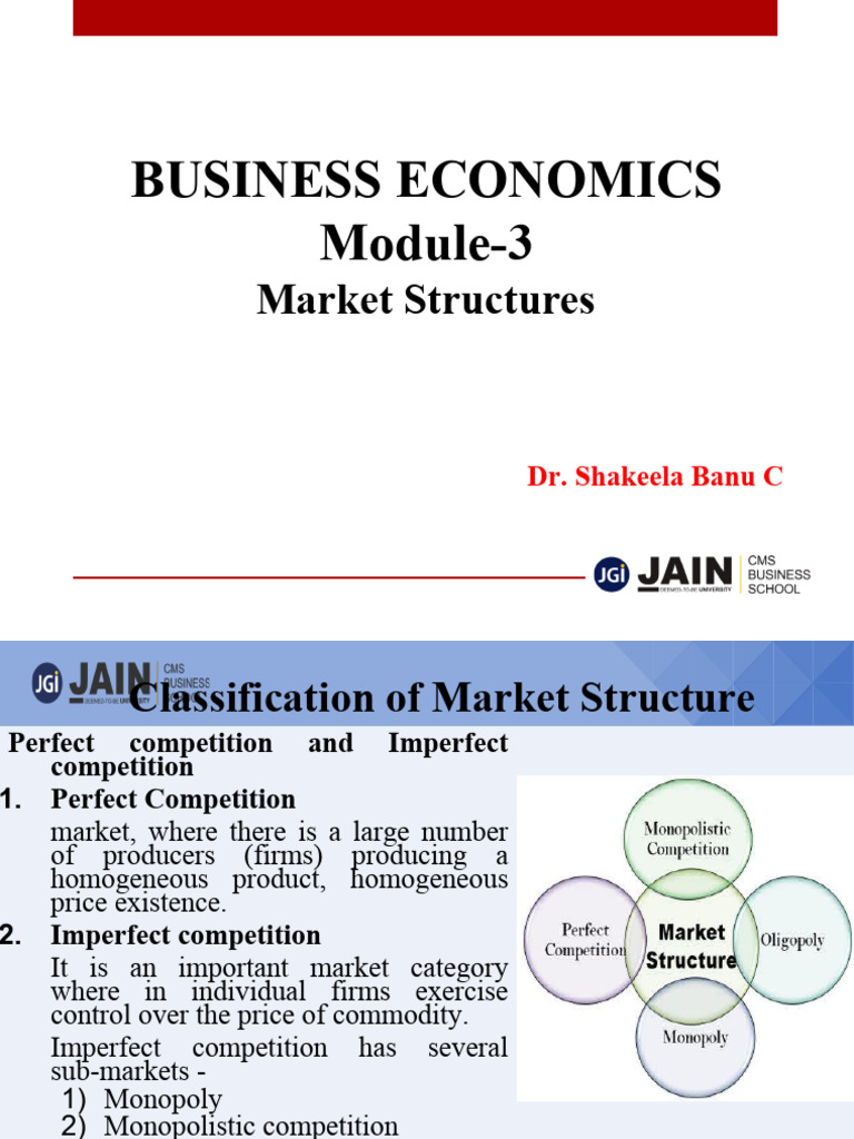 Module 3 Market Struture | PDF | Oligopoly | Monopoly