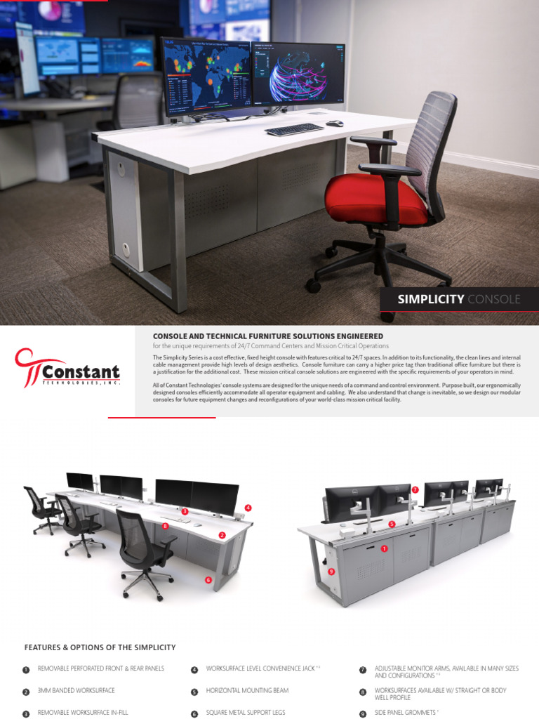 Simplicity Console Brochure Jan2021 | PDF | Computer Monitor | Central ...