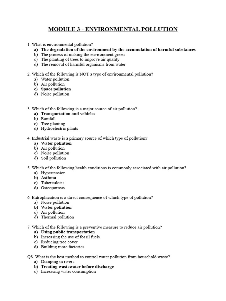 MODULE 3 BCS508 | PDF | Air Pollution | Pollution