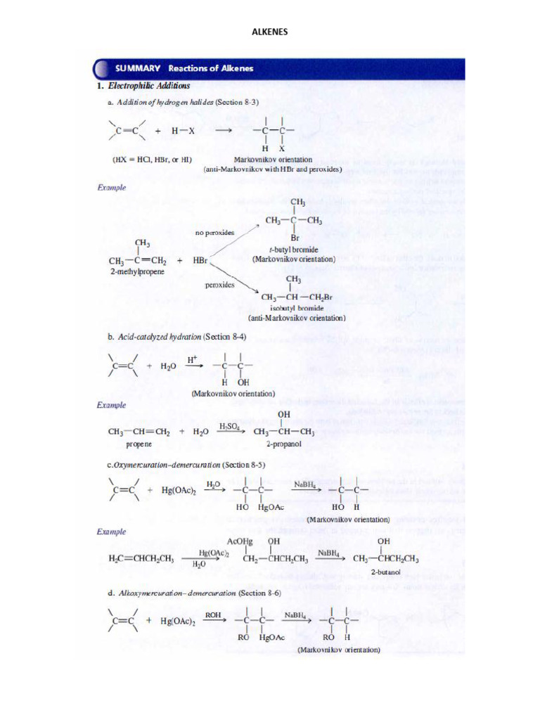 Organic Compounds: Alkenes to Amines | PDF