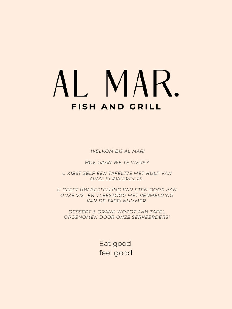 Al Mar Menu | PDF