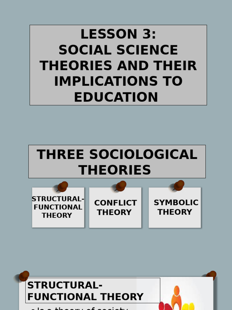 Sociological Theories in Education | PDF | Society | Scientific Theories