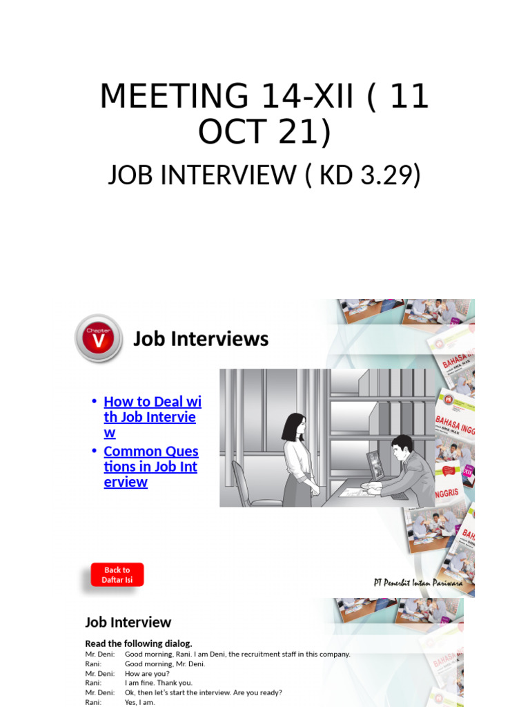 JOB INETRVIEW XII | PDF | Job Interview