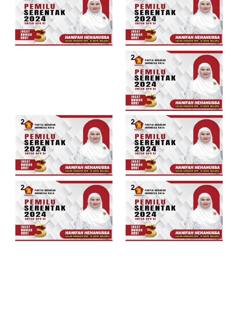 Cetak Kartu Nama Caleg | PDF