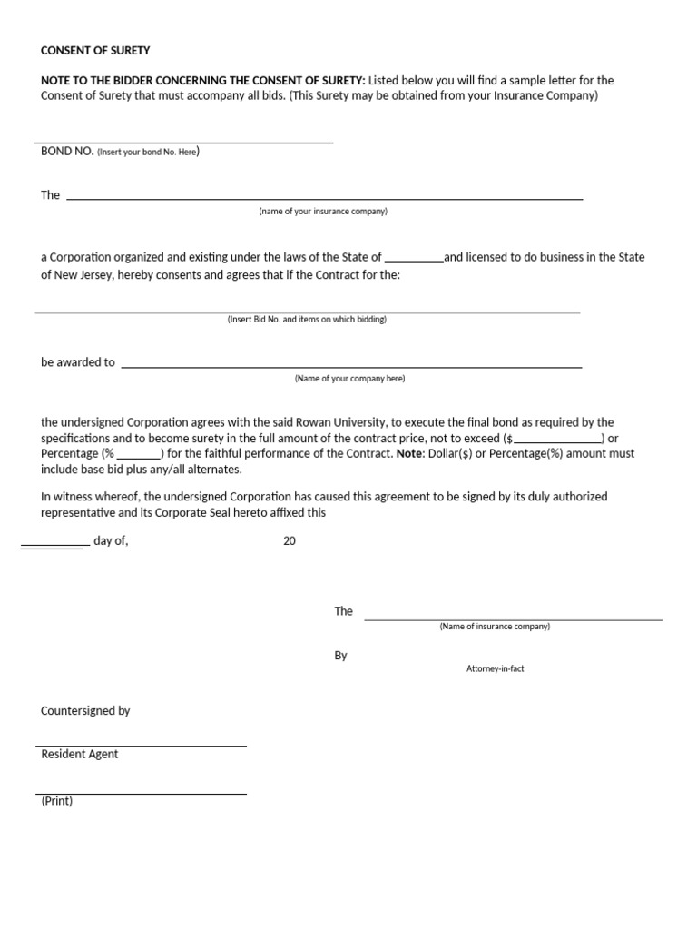 ConsentofSurety | PDF