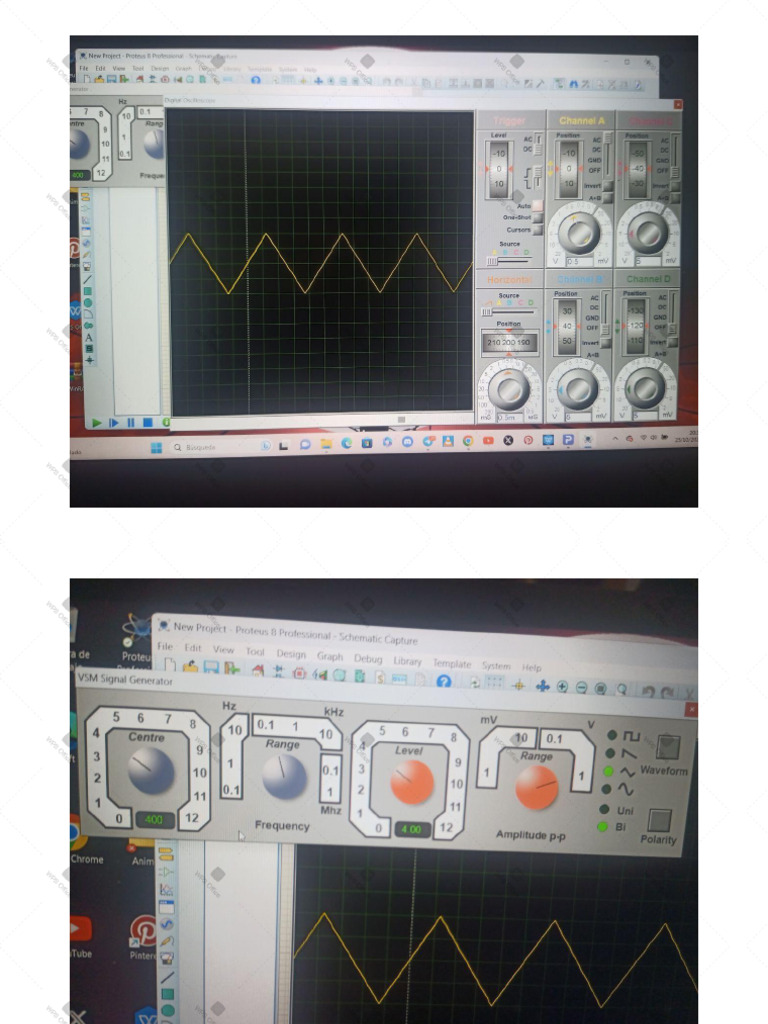 Señal Triangular (Proteus) | PDF